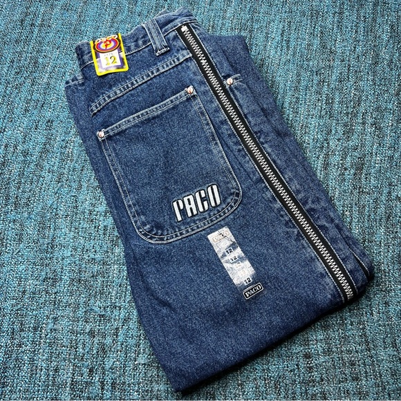 Paco | Bottoms | Vintage 9s Paco Baggy Side Zipper Streetwear Jeans In ...